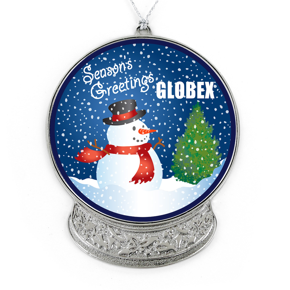 Customizable Snowglobe Ornament | Great Holiday Luncheon Gift | Giggle Golf