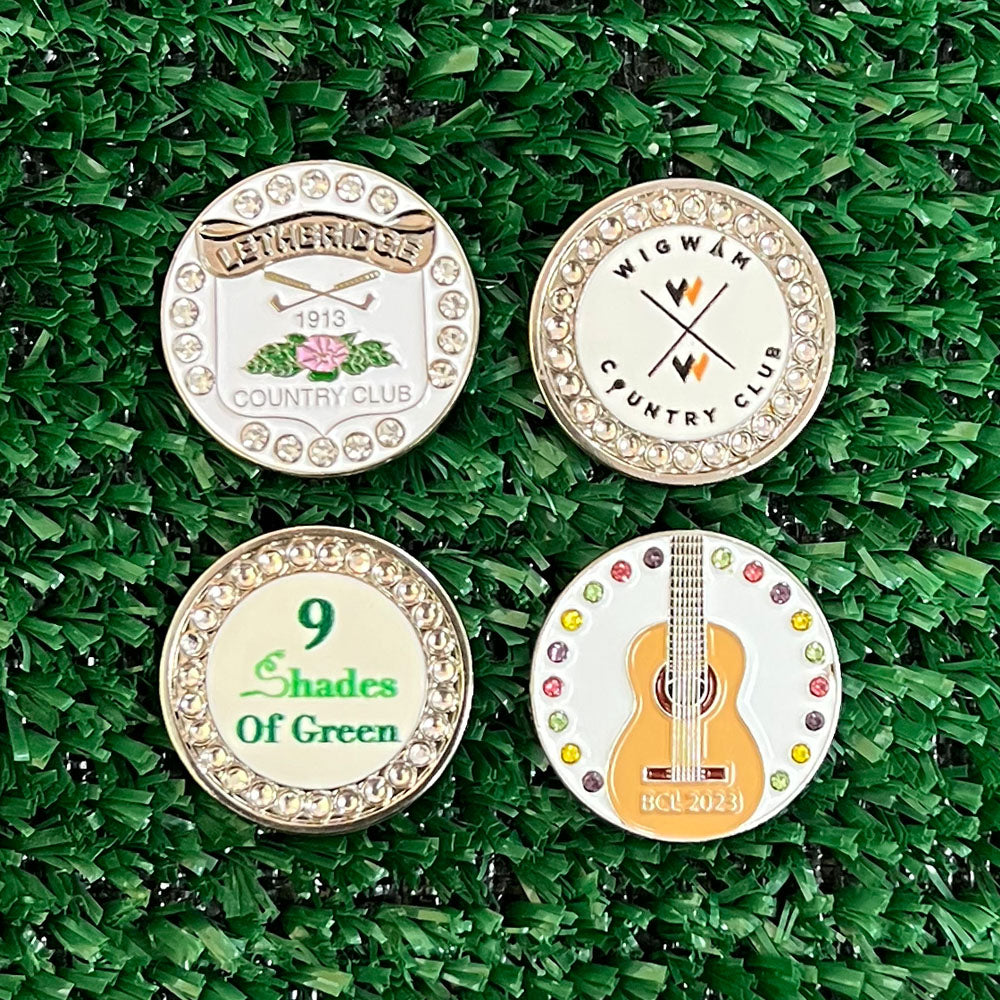 Custom Bling Golf Ball Markers | Fun Designs for Women’s Golf Events ...