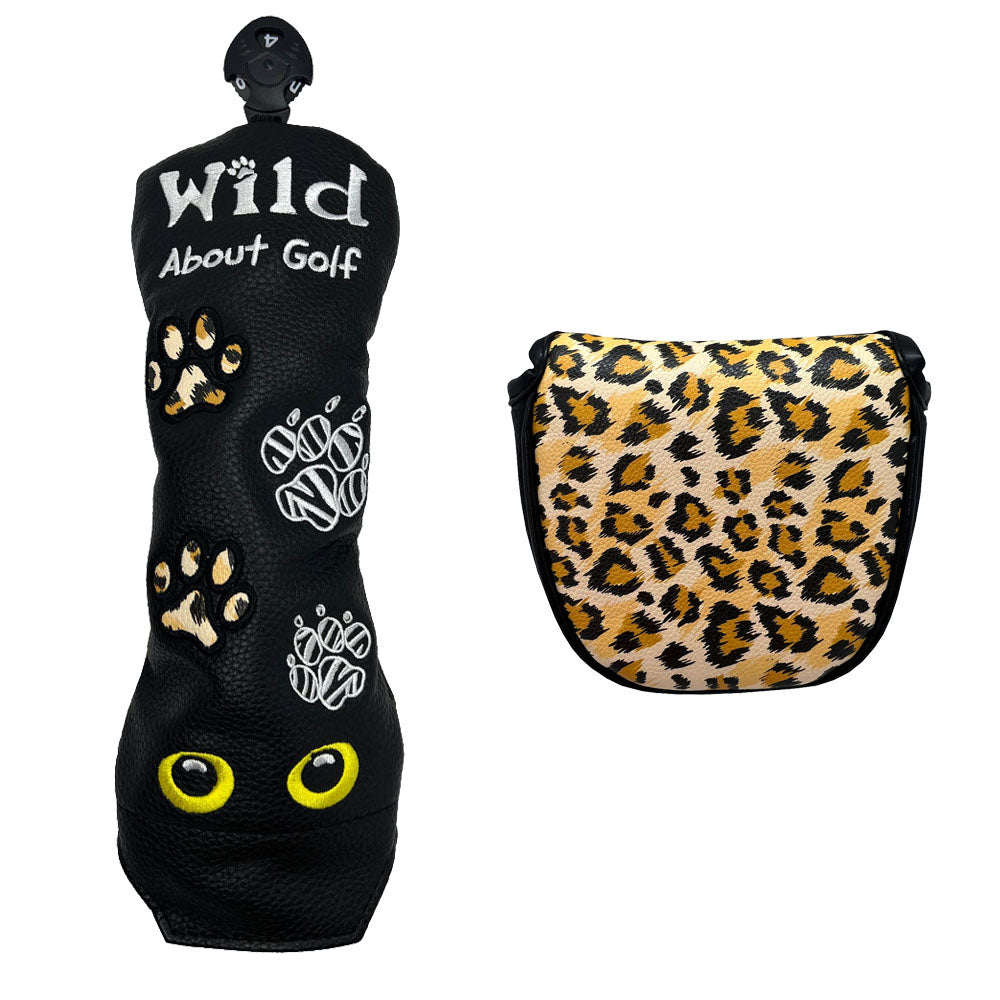 Wild About Golf Cover Set: One Mallet Putter Cover & One Utility Cover ...