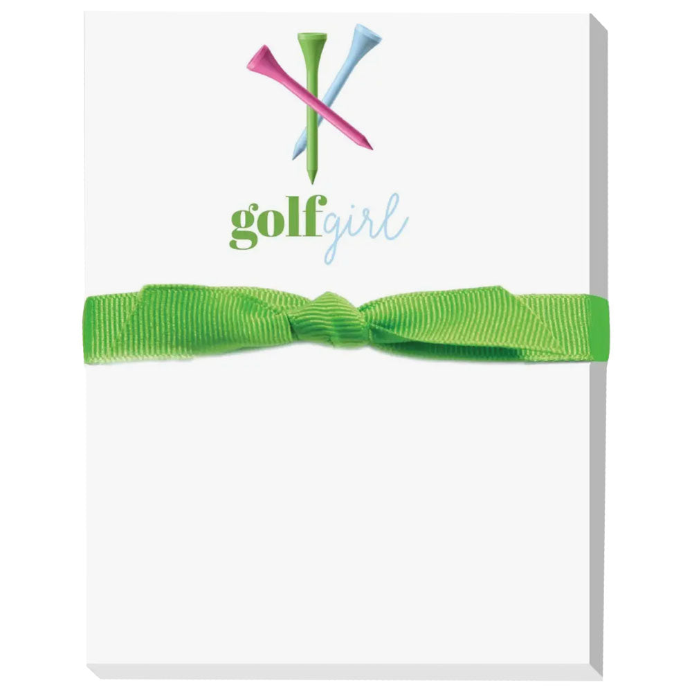 Golf Girl Tees Notepad | White Pad With Cute Golf Tees | Giggle Golf