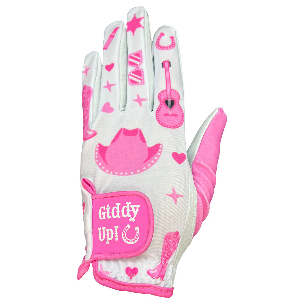 Pink Western Women’s Golf Glove – Giddy Up! – Giggle Golf