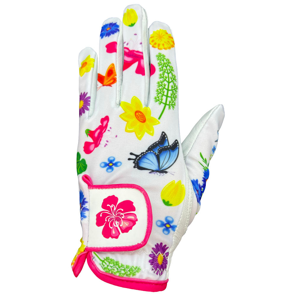 Spring Floral Women’s Golf Glove – Colorful & Fun – Giggle Golf