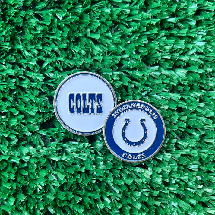 Indianapolis Colts Double Sided Ball Marker Only – Giggle Golf