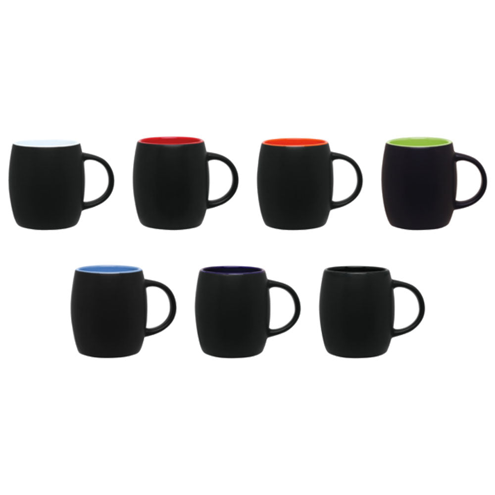 Customizable 14 oz Black With Accent Color Mug | Giggle Golf