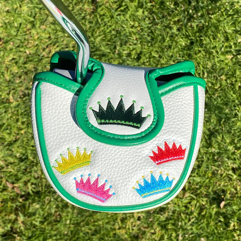 Queen Of The Green Mallet Putter Cover With Rhinestones On The Crown ...