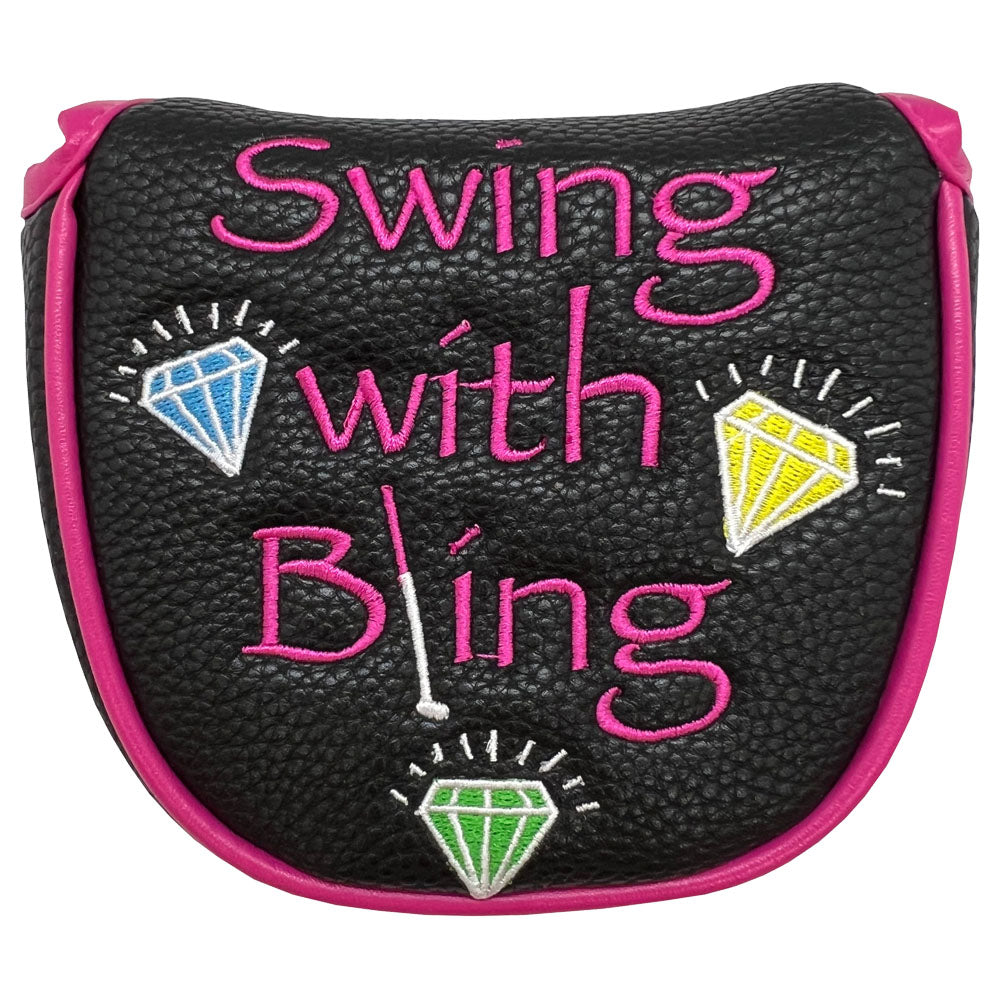 Colorful Swing With Bling Mallet Putter Cover | Great Ladies Golf Gift ...