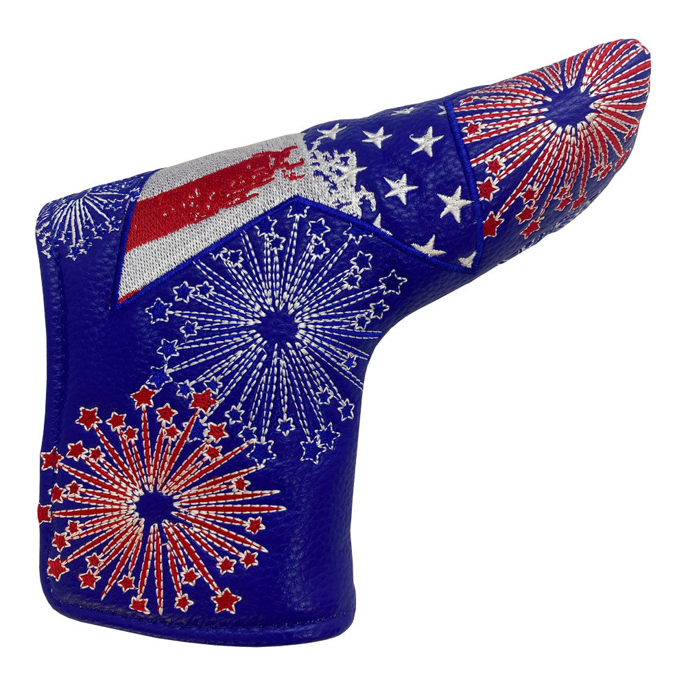 USA Blue Blade Putter Cover With Magnetic Closure | Giggle Golf