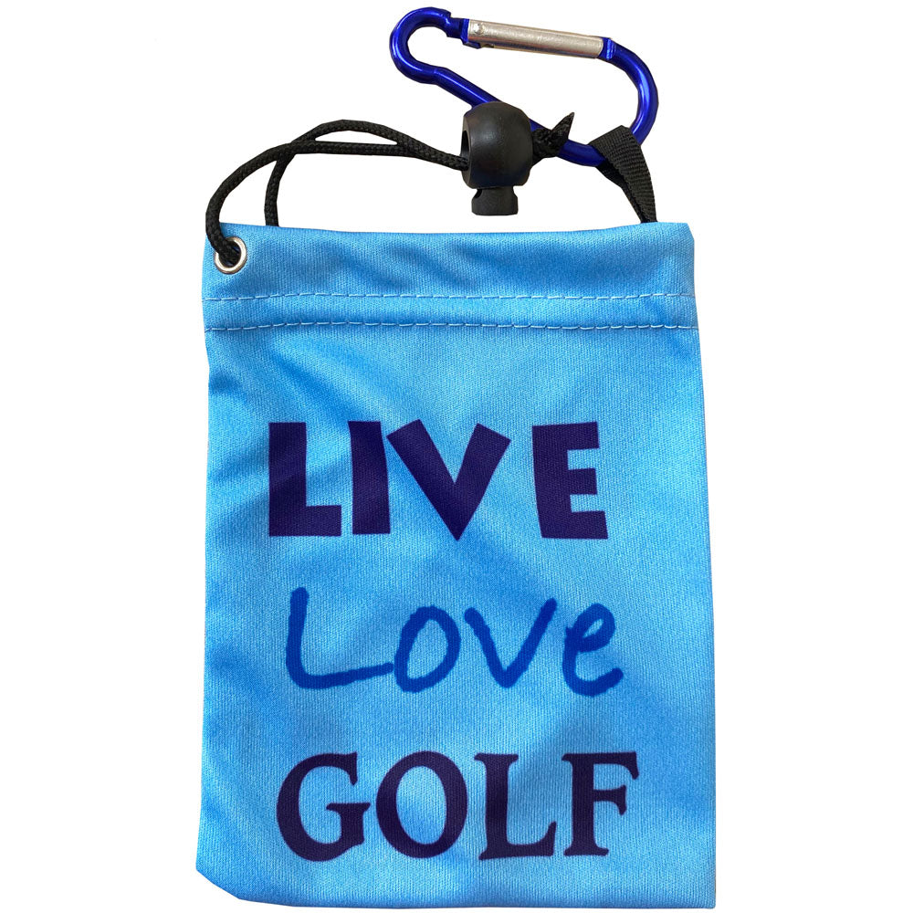 Live Love Golf Clip On Golf Tee Bag With Four Wooden Golf Tees | Giggle ...