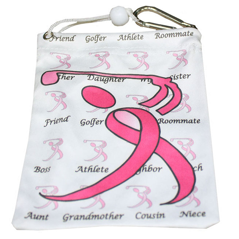 Pink Ribbon Golf Tee Bag | Tee Like a Lady | Cute and Supportive ...