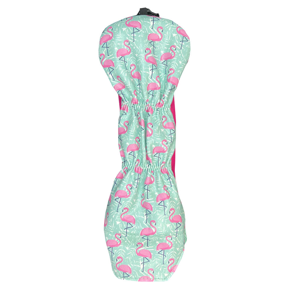 Flamingos Utility Head Cover | Teal Golf Head Cover For Women & Men ...